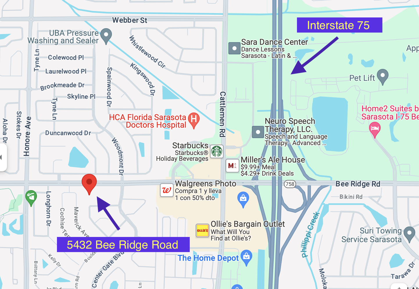 Directions to Vasectomy Center in Sarasota – Gentle Vasectomy